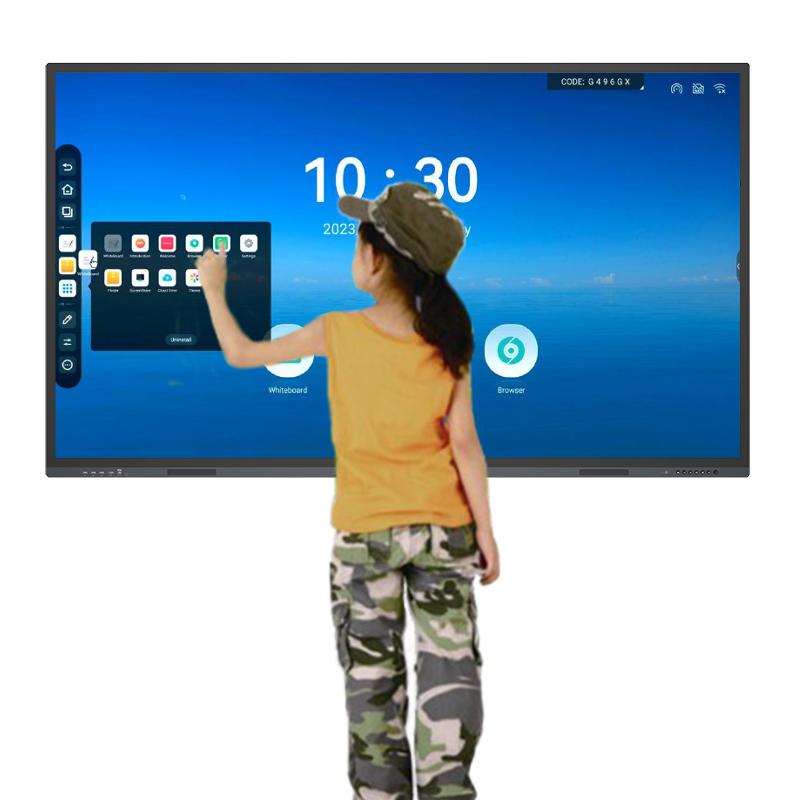 Multipurpose dual OS interactive display touch screen for meeting | Smart Whiteboard Touch ...